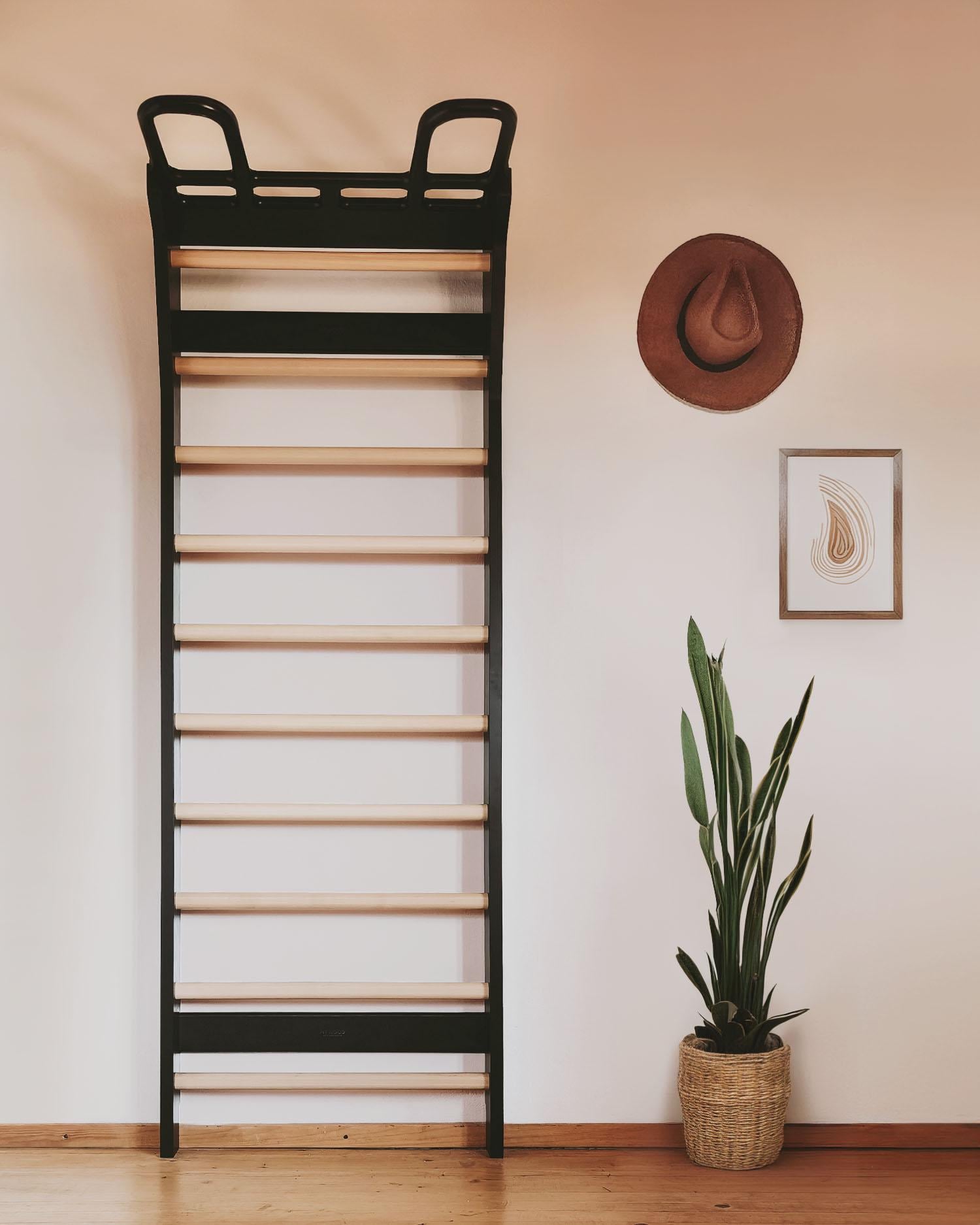 AARNI Wall Bars - Scandinavian Wooden Swedish Ladder - Home Gym Ladder ...
