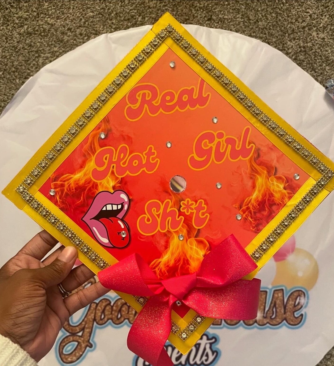 Graduation Cap Topper Kindergarten Middles High College Graduate Cap ...