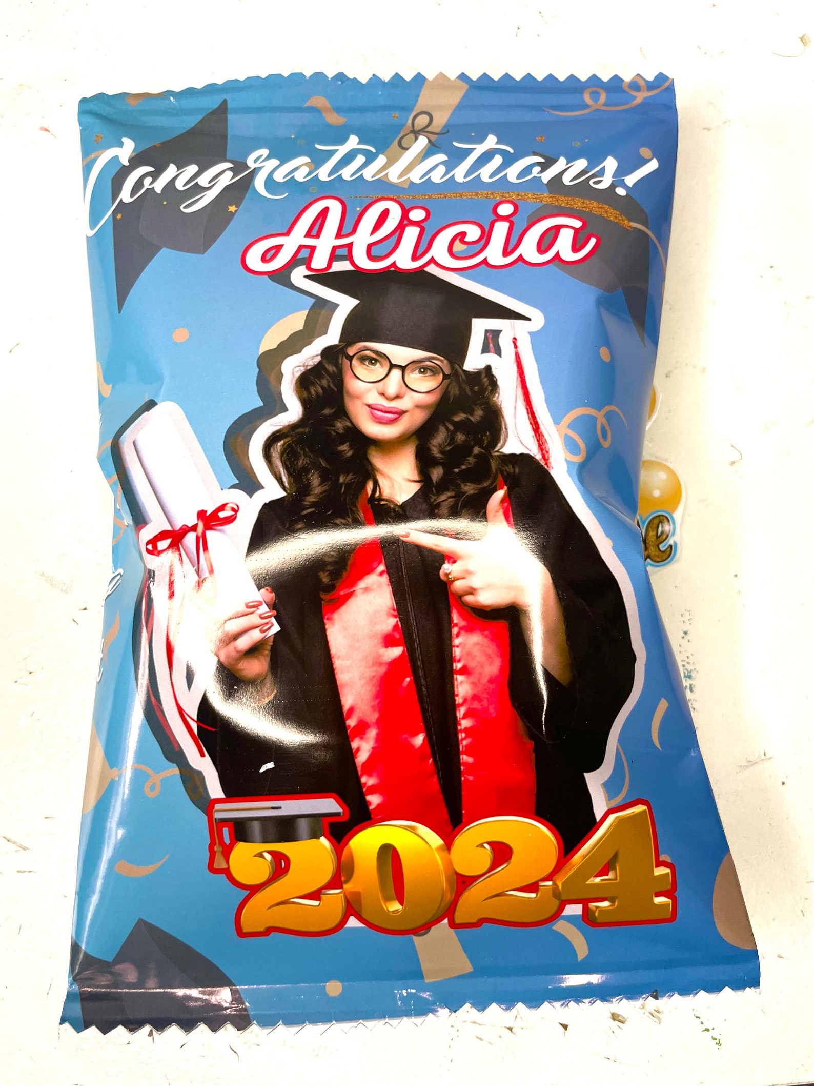 Graduation Prom Chip Bags Chocolate Bars Rice Krispies Water Bottle ...