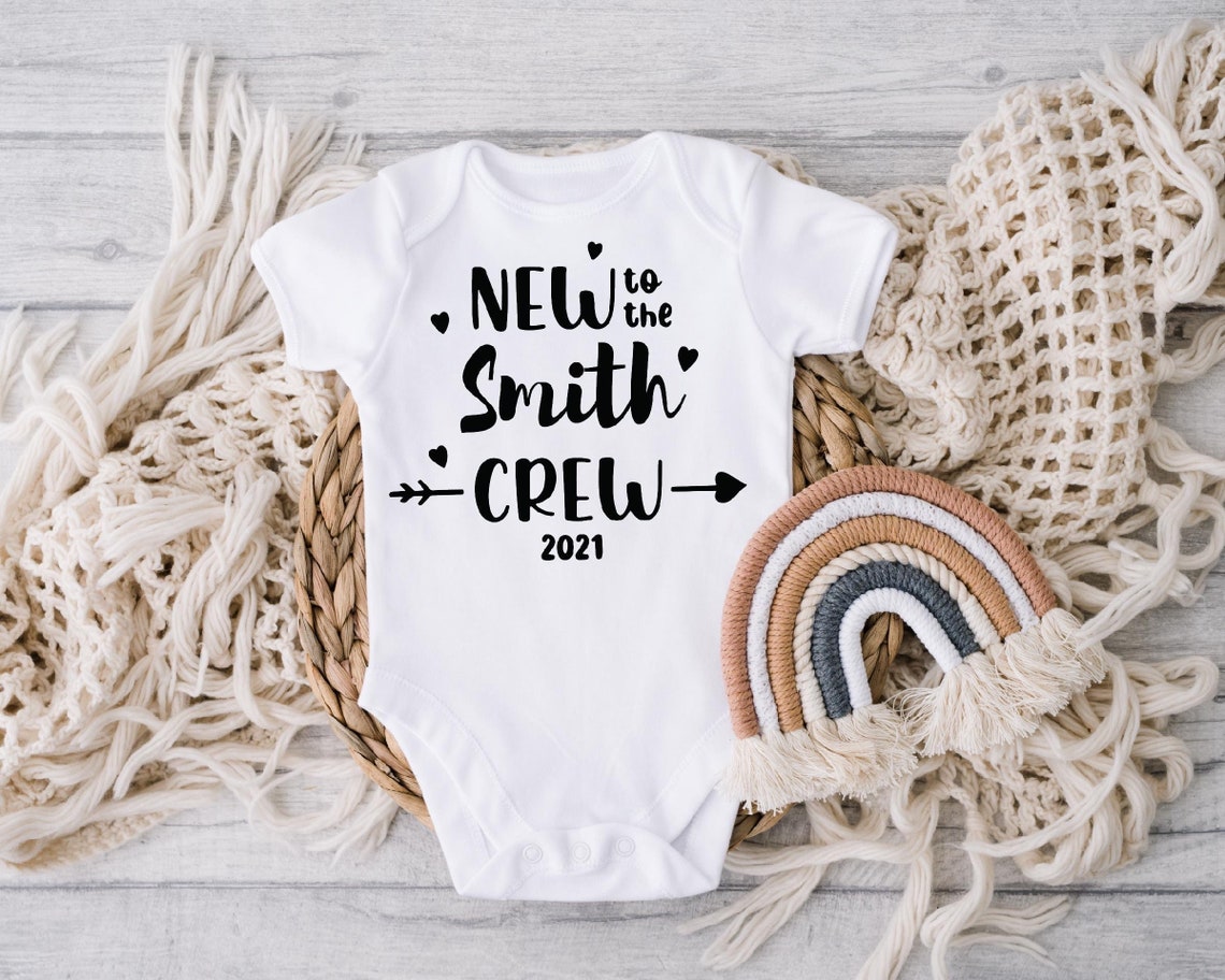 New to the Crew Baby Onesie® New to the Crew Bodysuit for Baby - Personalized Gift for Baby ...