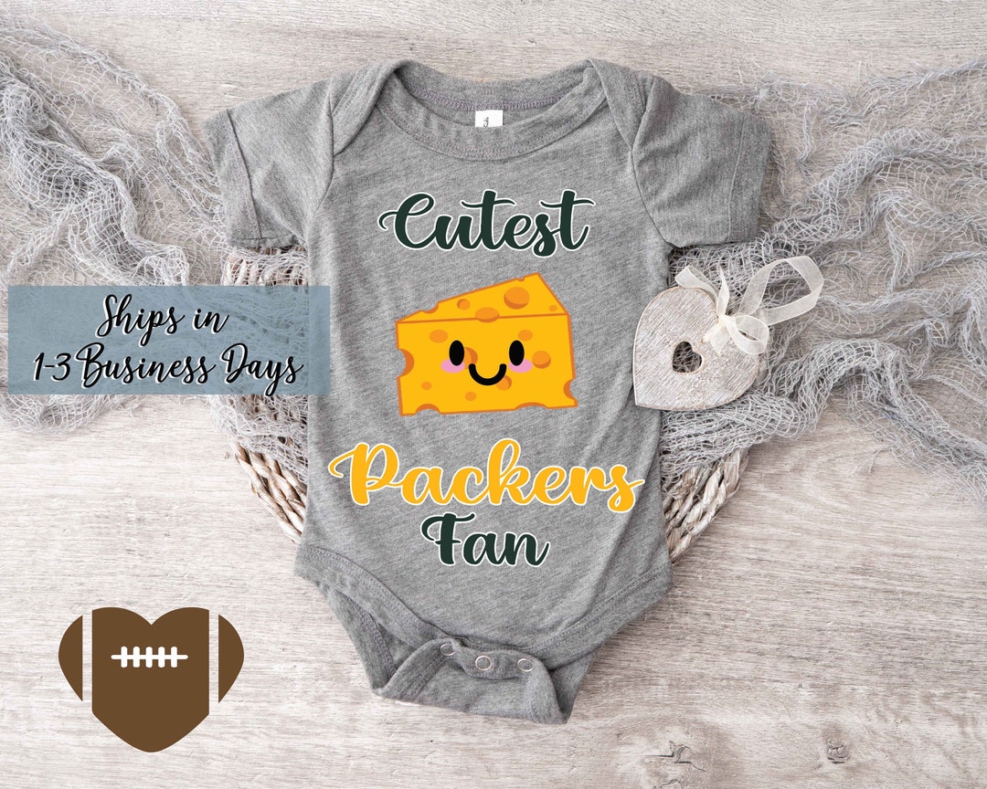 Cutest Packers Fan Babysuit Bodysuit. Personalized Football Fan Baby ...