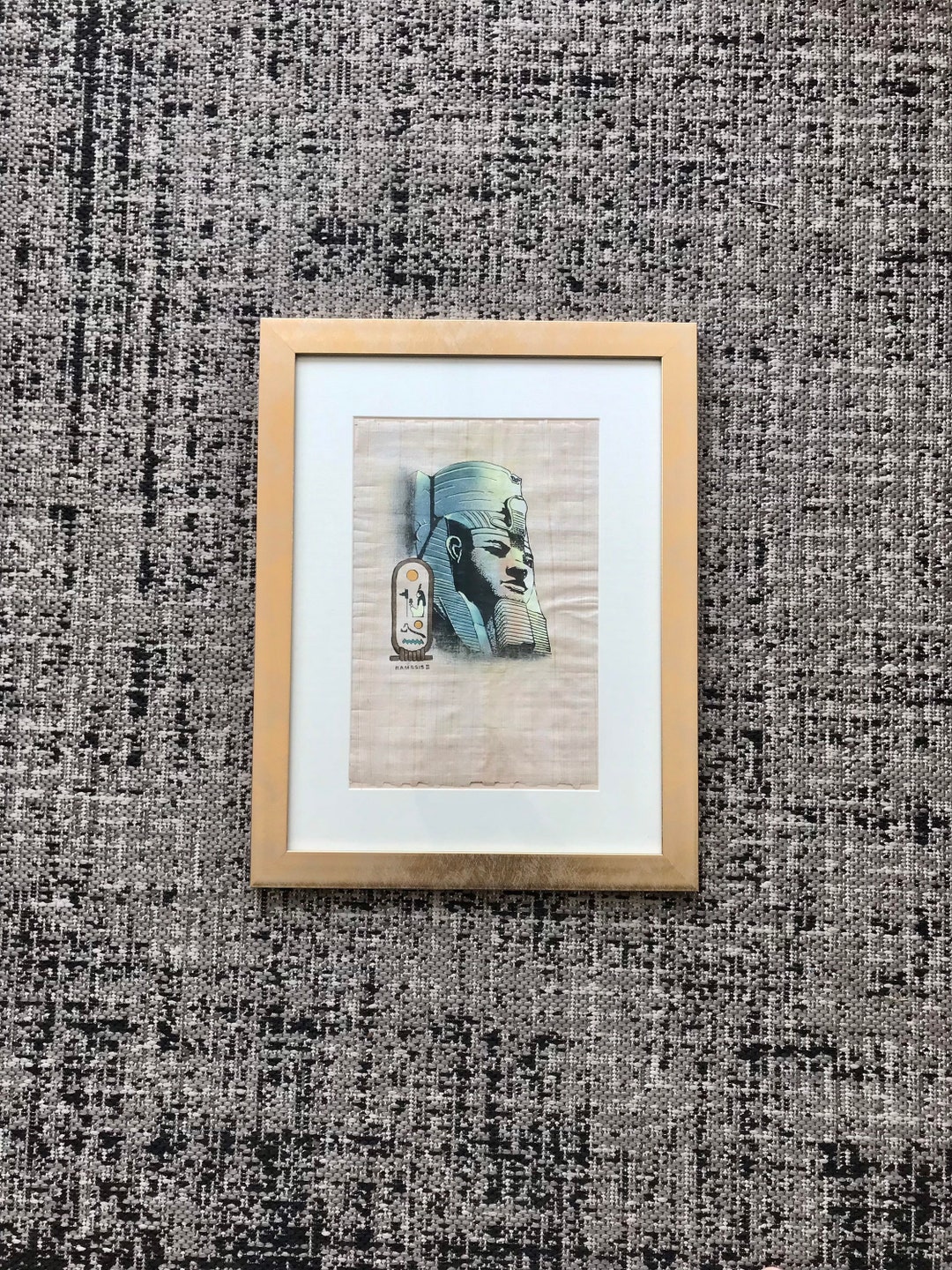 Genuine Egyptian Papyrus Mounted & Framed - Etsy
