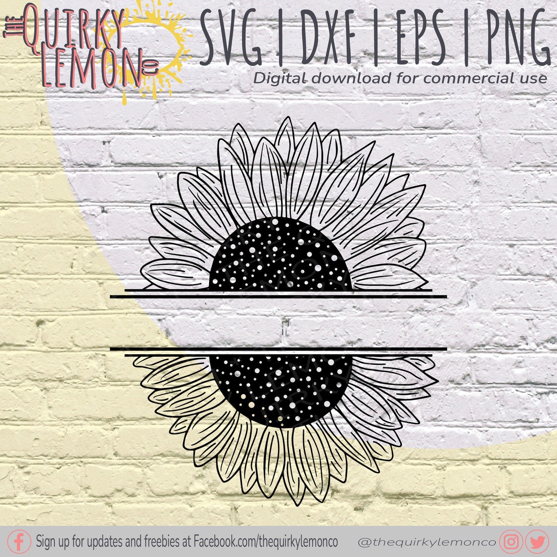 Sunflower SVG 4 Variations, Whole Sunflower, Segmented Sunflower and ...