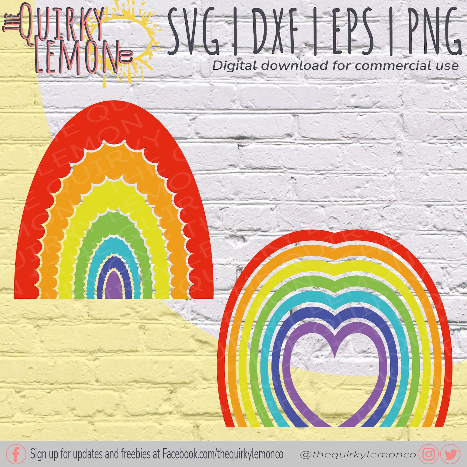 Rainbow SVG Bundle | Rainbows | Rainbow Images | SVG | Rainbow Clipart ...