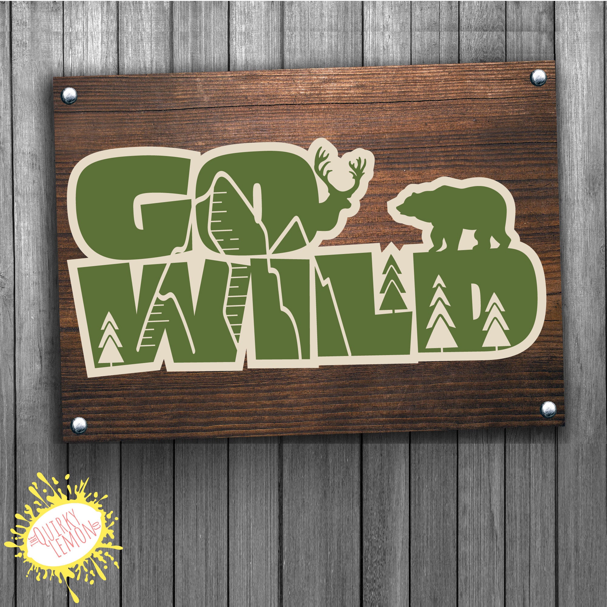 Go Wild SVG Go Wild Nature SVG Wild SVG Bear Svg Deer Svg Tshirt Svg ...