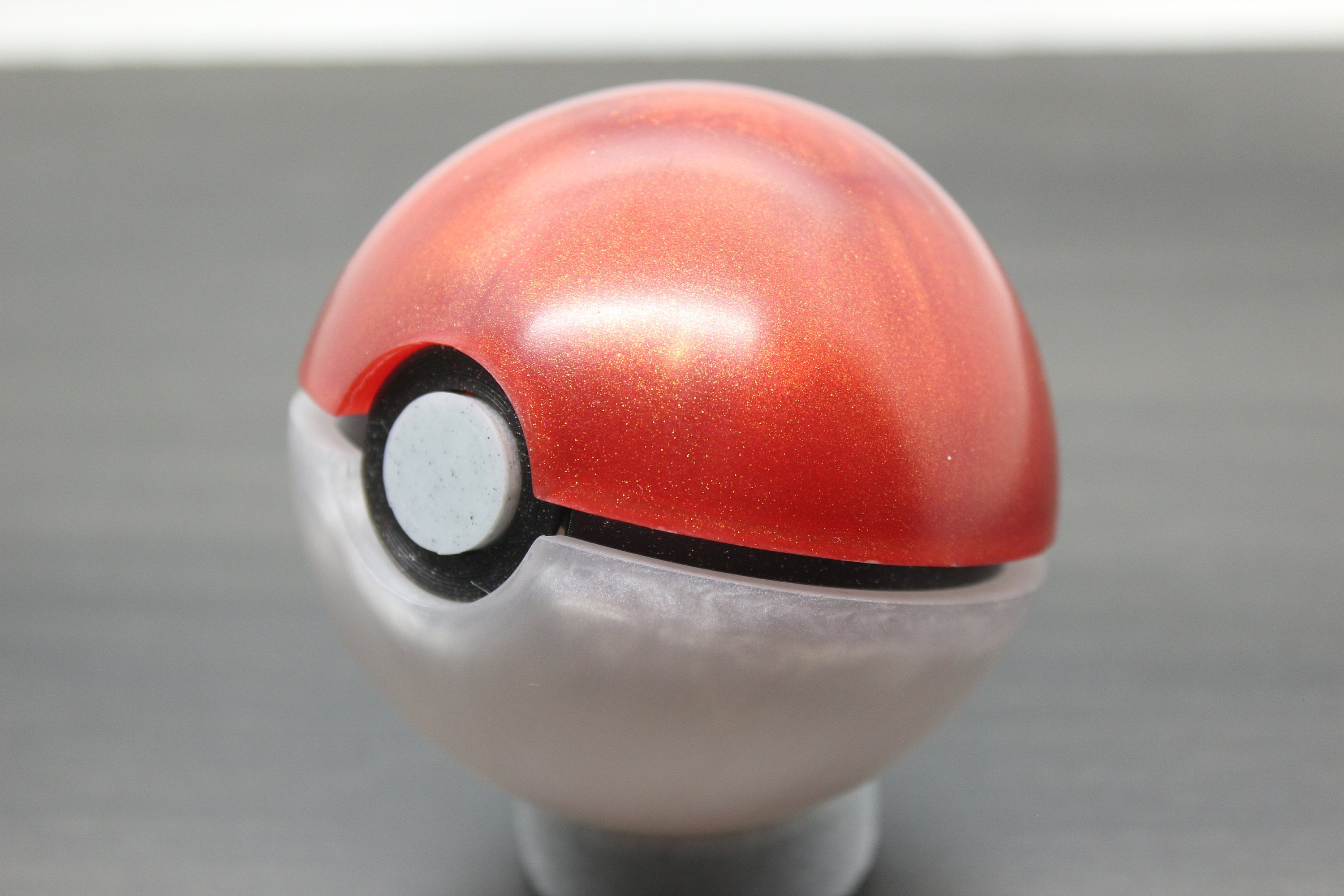Handcrafted Resin Pokeball Red - Etsy