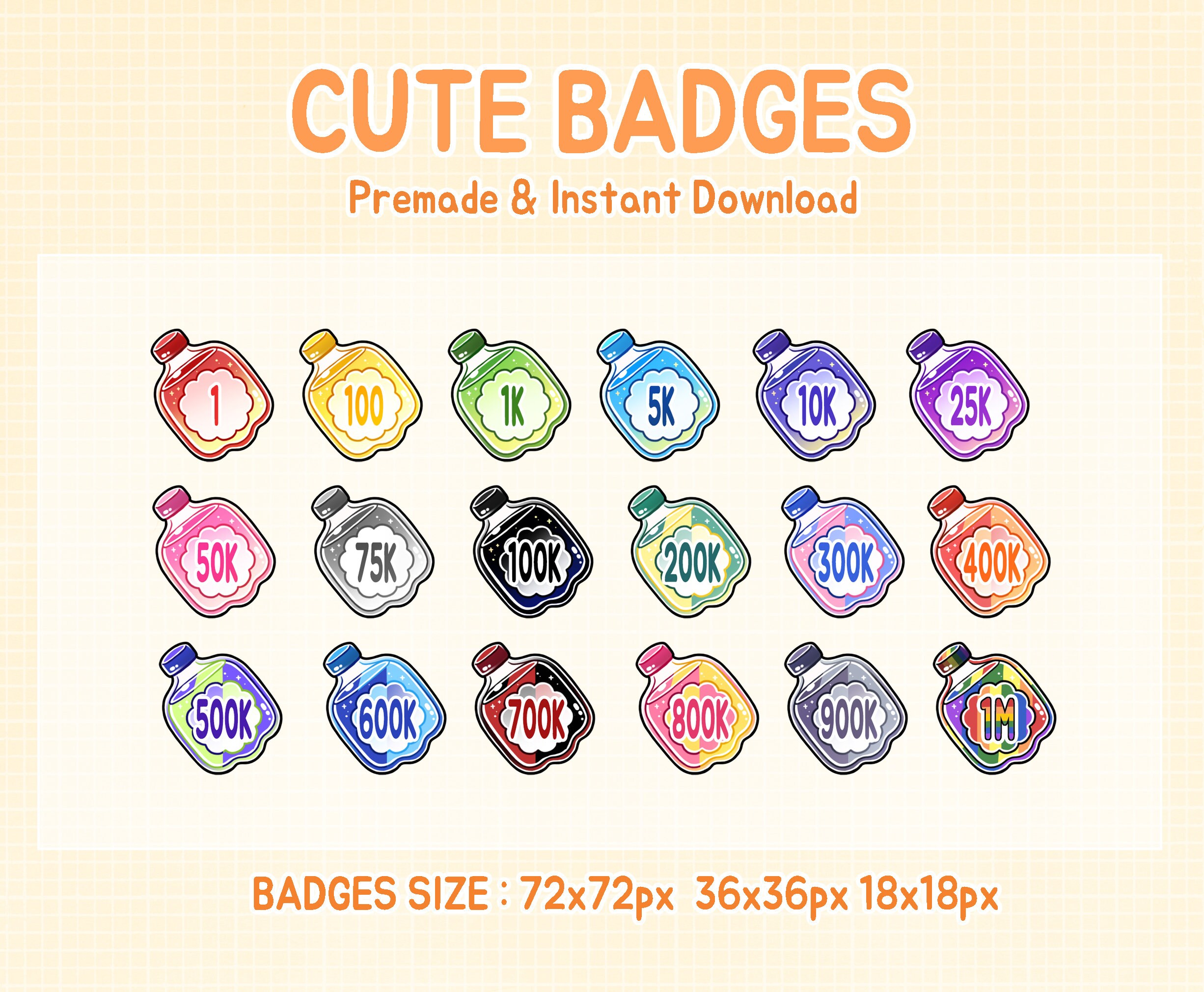 Twitch Badges Drink Can Bit Sub Badges. - Etsy