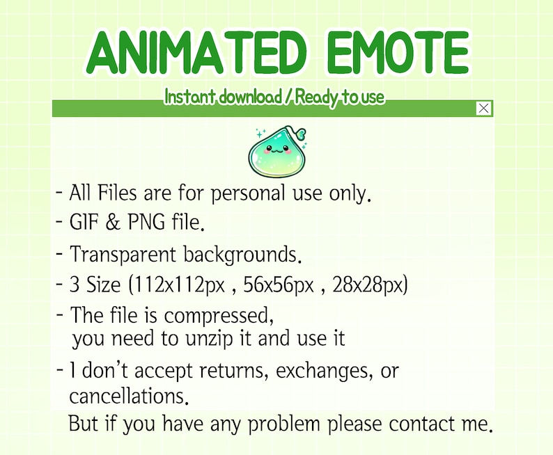 Animated Emotes Twitch Cute Slime Game Emote. - Etsy