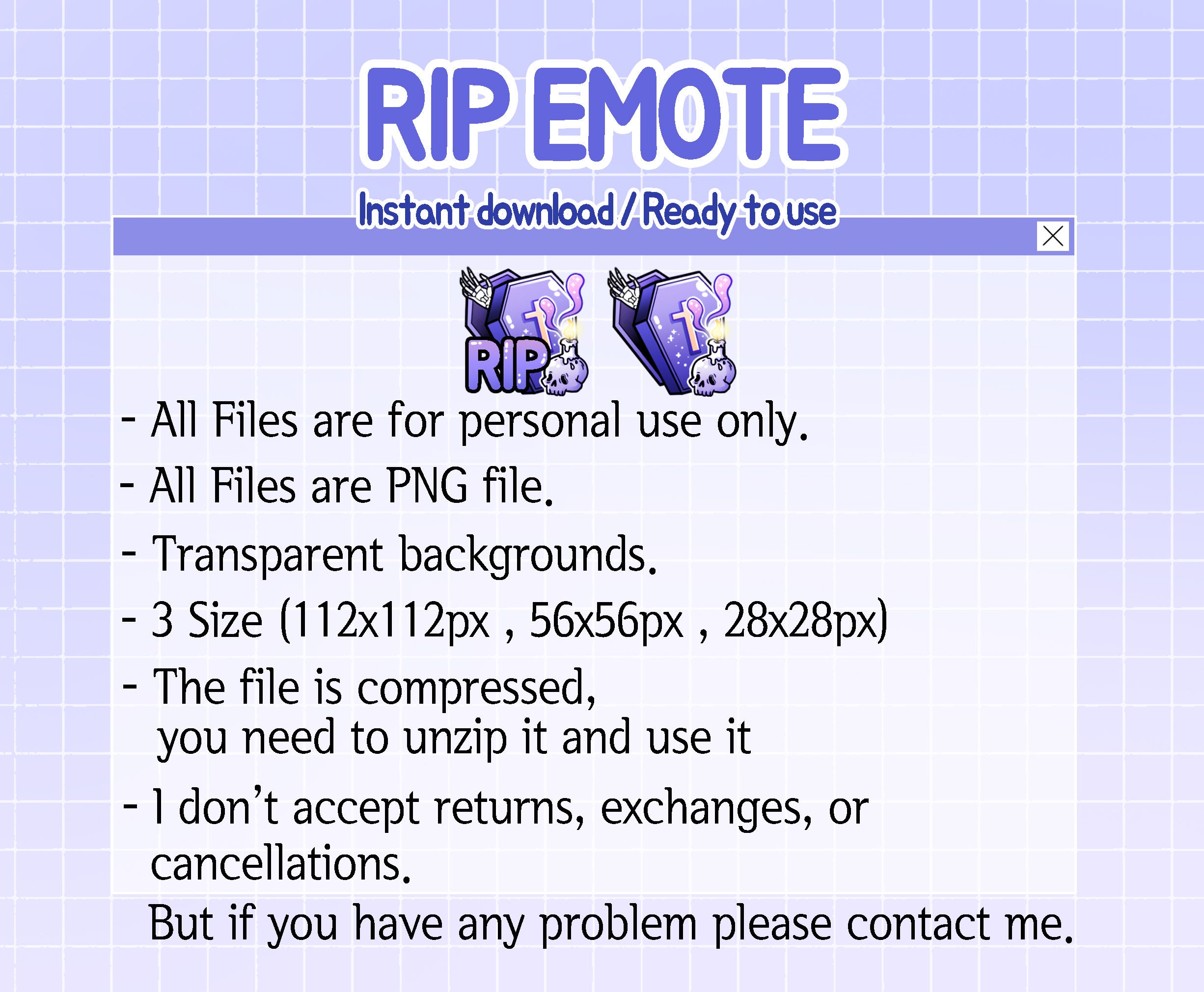 Twitch Emotes, Halloween Emotes, Text Emote RIP. - Etsy