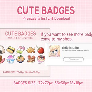 Kawaii Sleeping Cat Twitch Bit Badges Flair Pack (digital Download) - Etsy