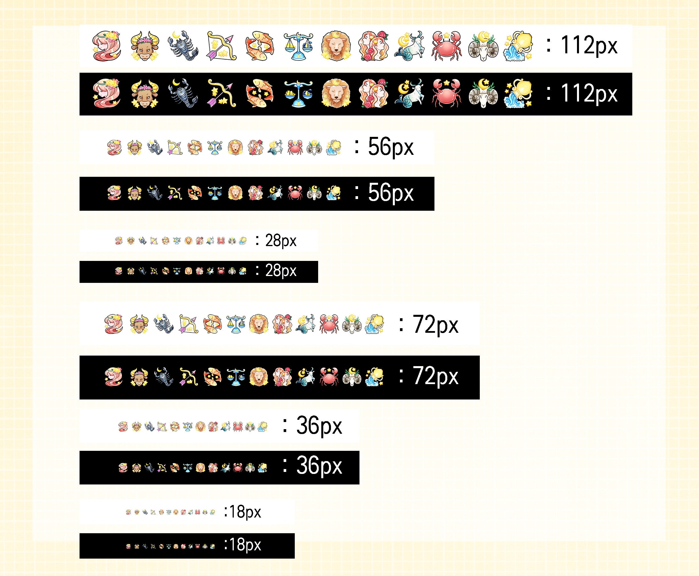 Star Twitch Badges, Sign of Zodiac Emotes, Discord Stickers. - Etsy