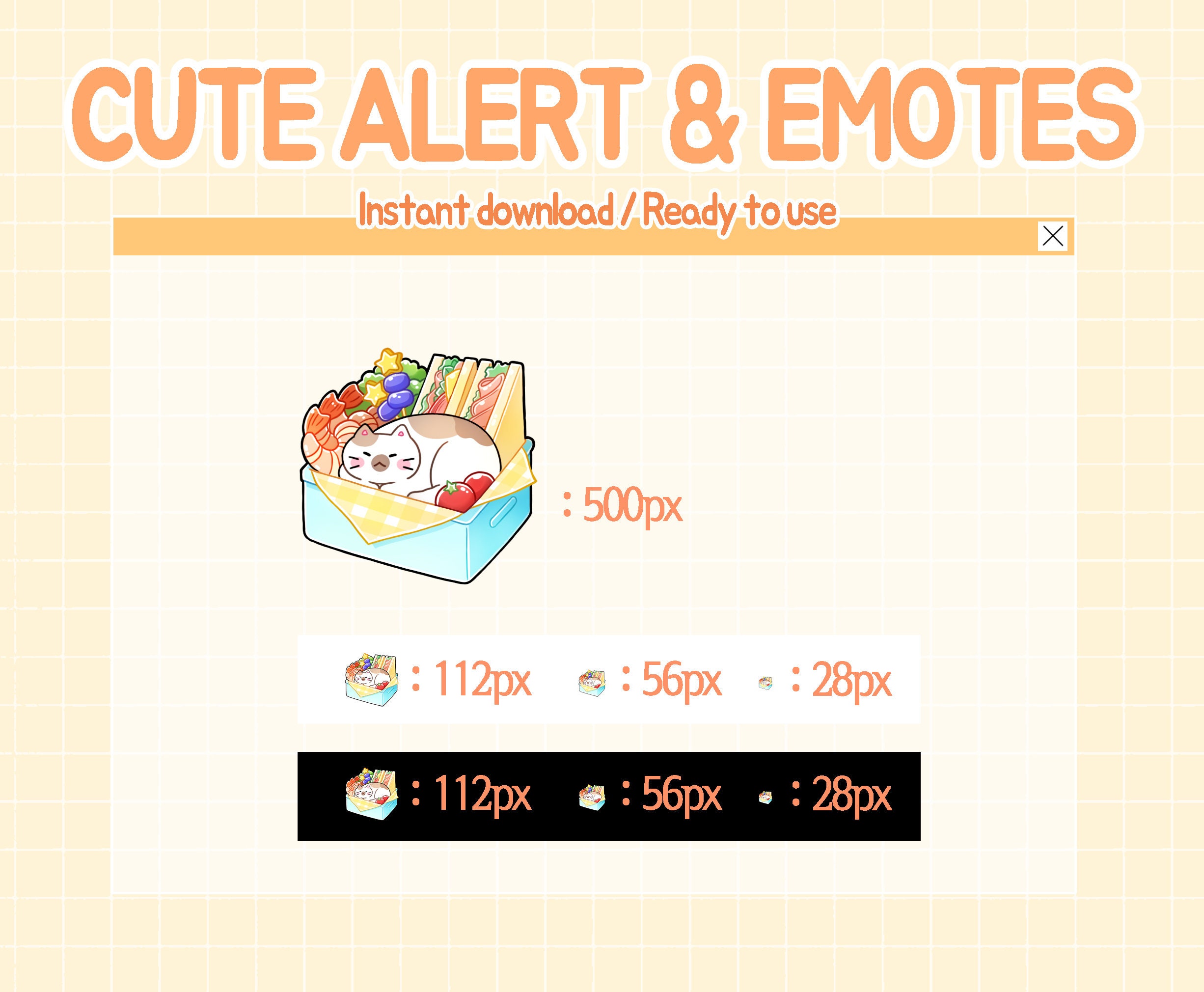 Twitch Alerts Animated Cat Emotes, Stream Alert (digital Download) - Etsy