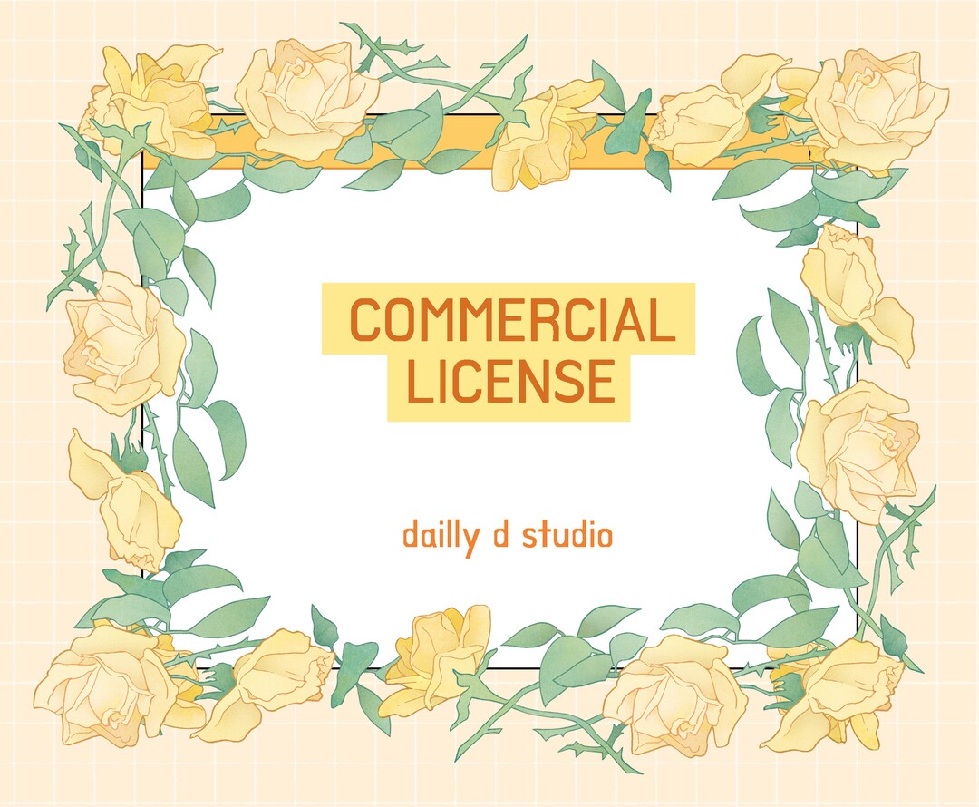 Clipart Commercial License, Clipart Licensing. - Etsy