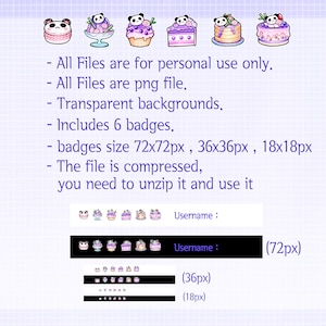 Twitch Badges Cute Panda Cake Stream Badge. - Etsy