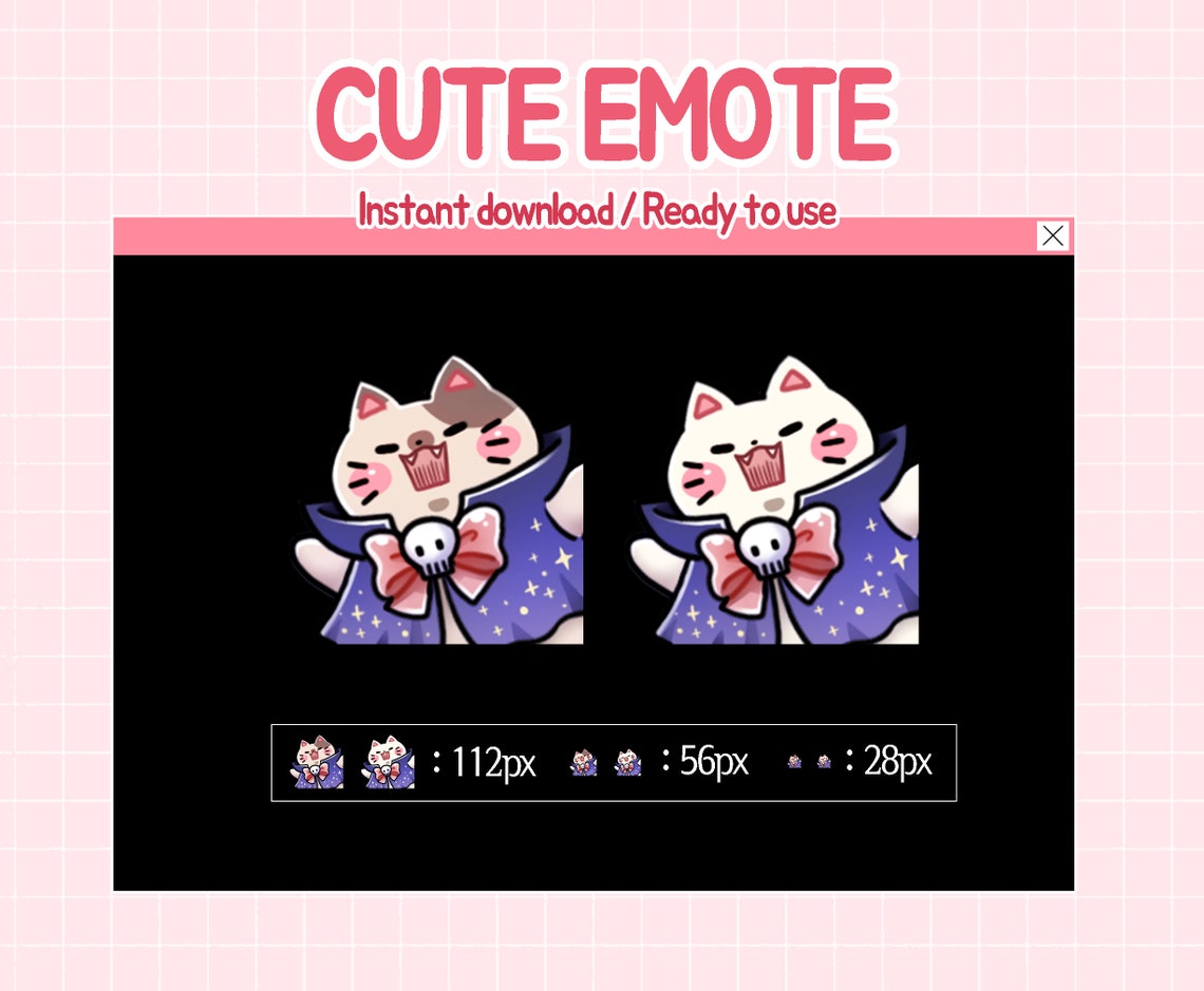 Cute Magic Cat Twitch Emotes for Discord Emote. - Etsy