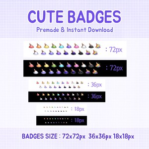 Twitch Badges Melting Icecream for Stream Sub Badge (digital Download ...