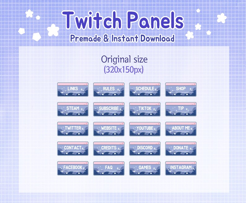 Twitch Panels Purple Music Play List for Stream (digital Download) - Etsy