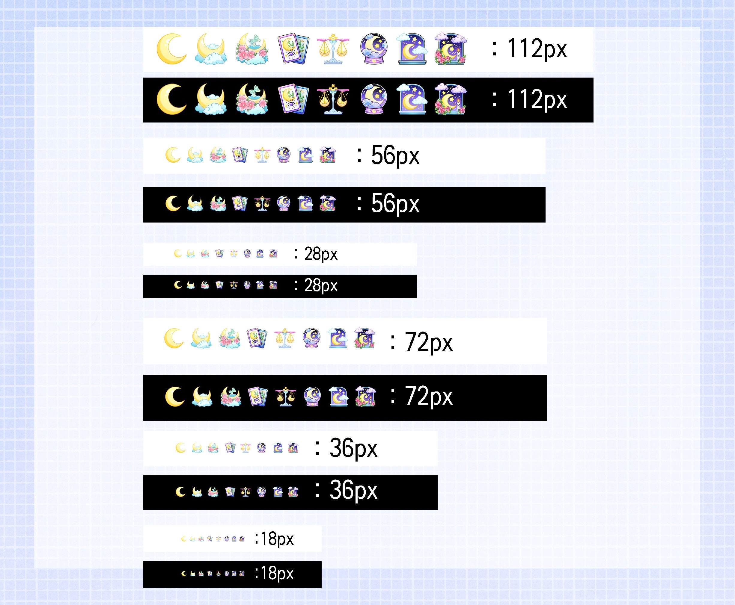 Moon Twitch Badges, Twitch Moon Emotes, Twitch Sub Badge. - Etsy