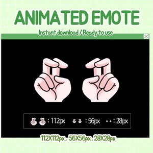 Funny Twitch Emotes Air Quotes Finger Animated Emote. - Etsy