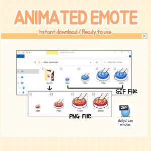Twitch Emotes Animated Ban Push Button Discord Emotes. - Etsy