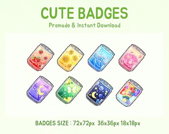 Gameboy Juice Drink Twitch Badges: Cute Sub Badge, Twitch Bit Badges ...