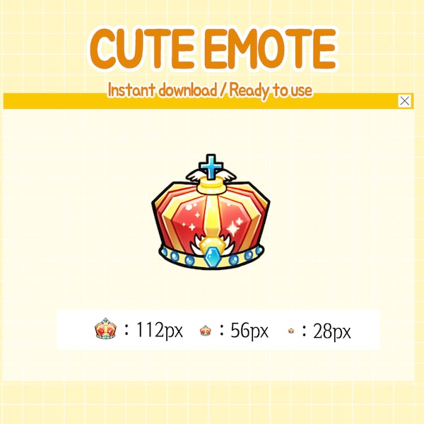 Victory Crown Twitch Emote - Etsy