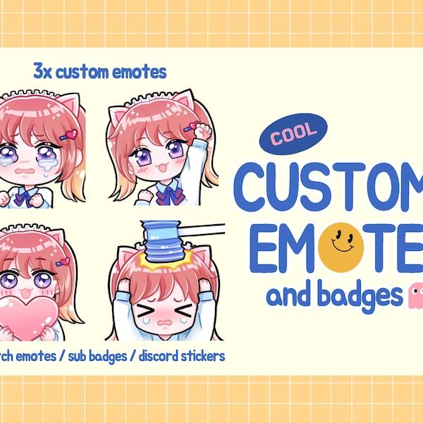 Animated Emotes Commission - Etsy