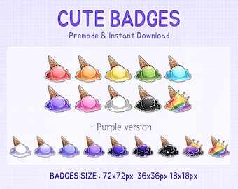 Twitch Candy Badge Candy Sub Badge Candy Bit Badge Stream Food Bit ...