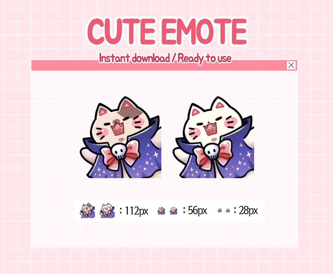 Cute Magic Cat Twitch Emotes for Discord Emote. - Etsy
