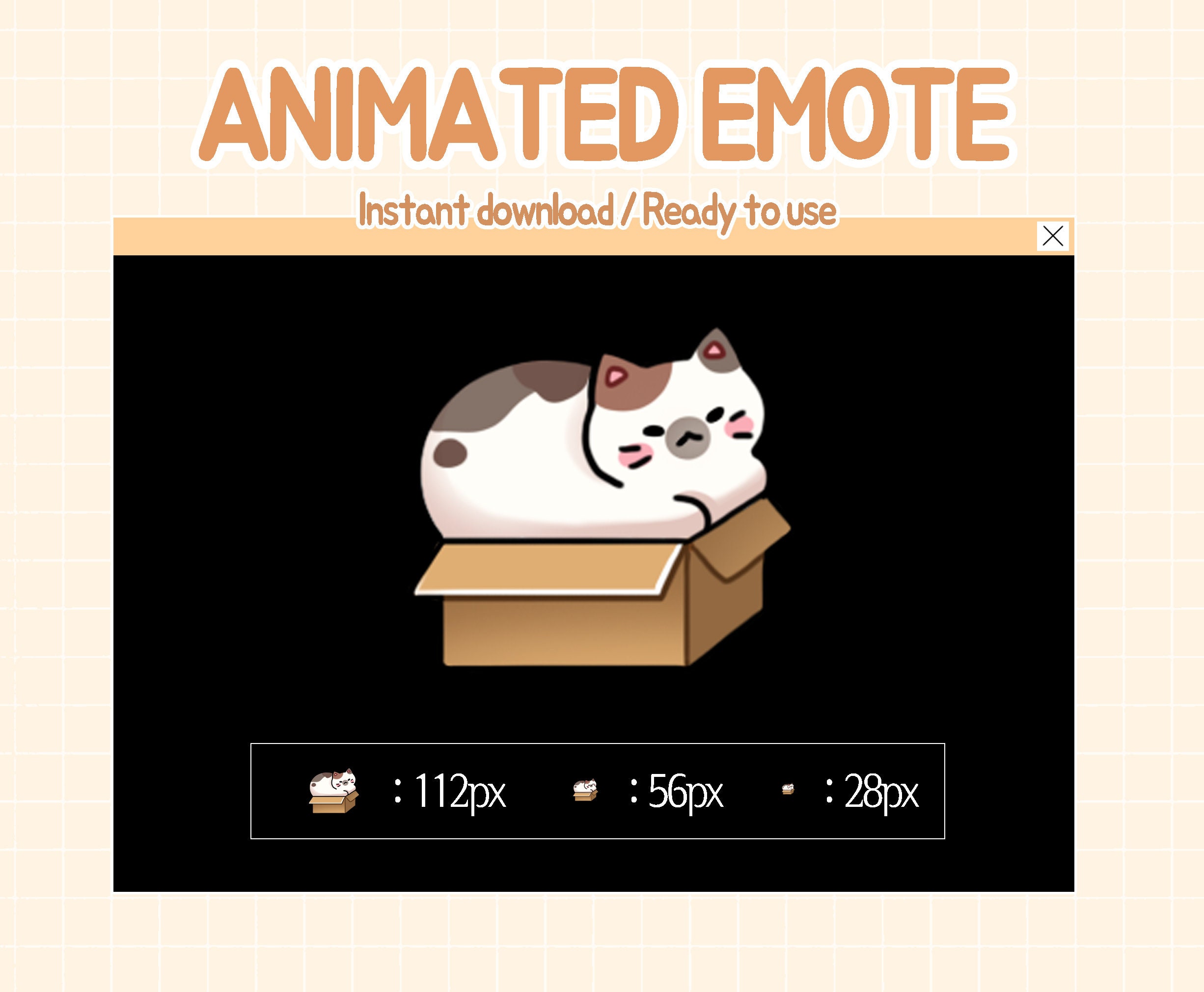 Twitch Cute Cat Animated Emotes. - Etsy