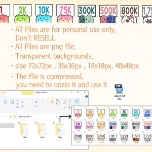 Twitch Cute Cat Bit Sub Badges, Kawaii Stream Bits. - Etsy