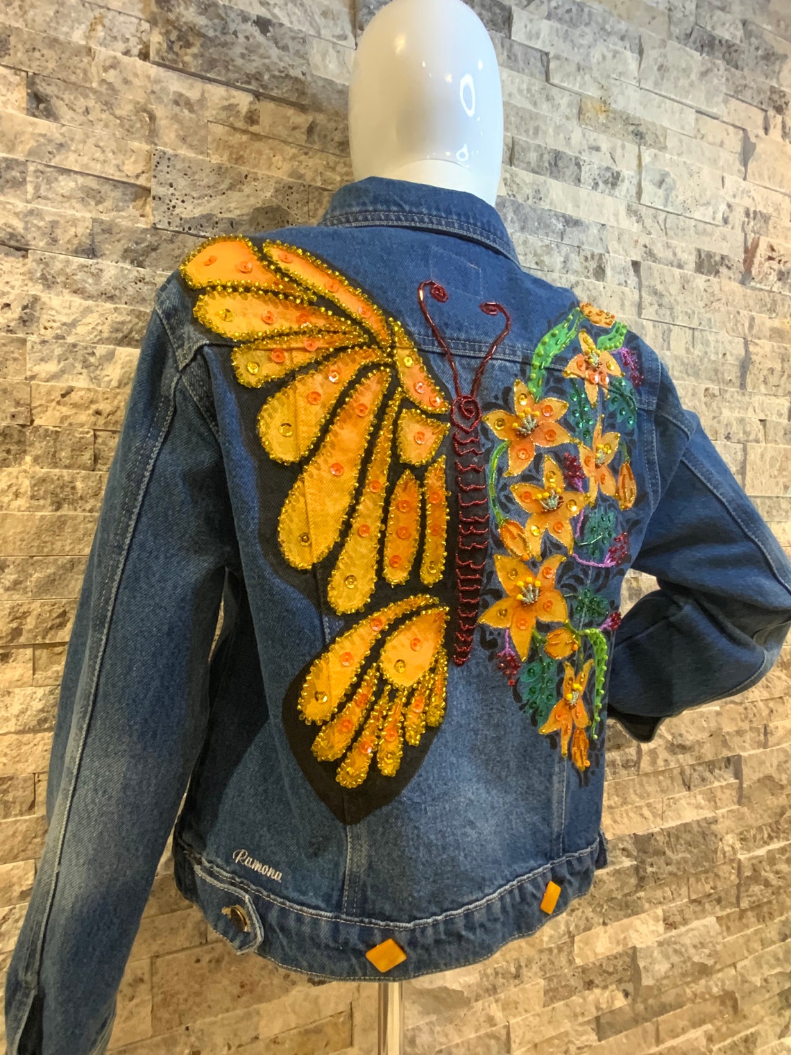 Butterfly With Flowers - Etsy