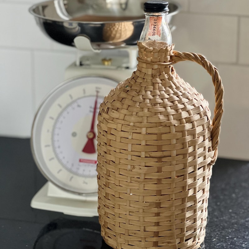 Wicker Demijohn - Etsy