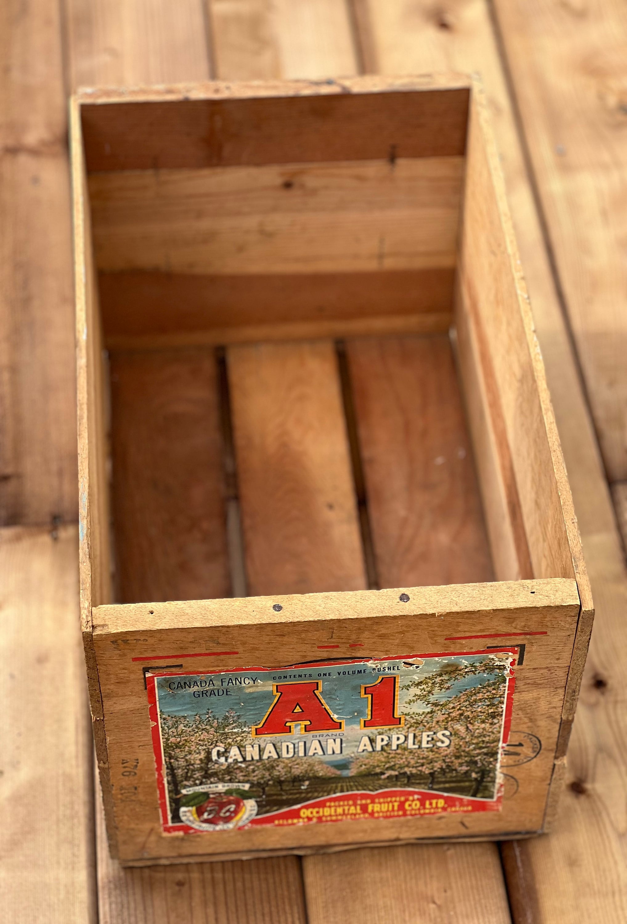 Vintage Apple Crate - Etsy