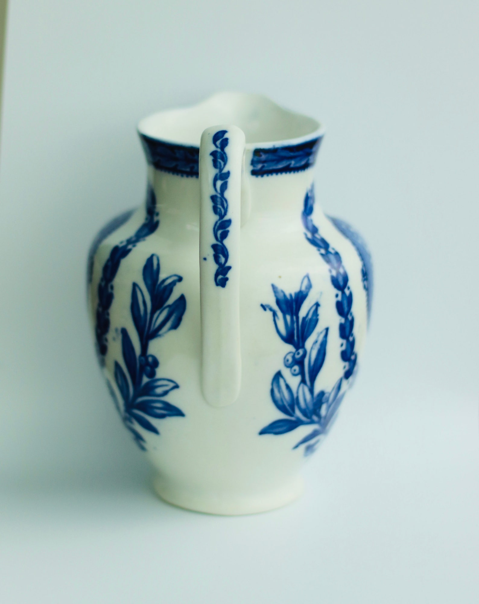Whieldon Ware F. Winkle & Co “olga” Blue and White Pitcher Circa 1911 ...