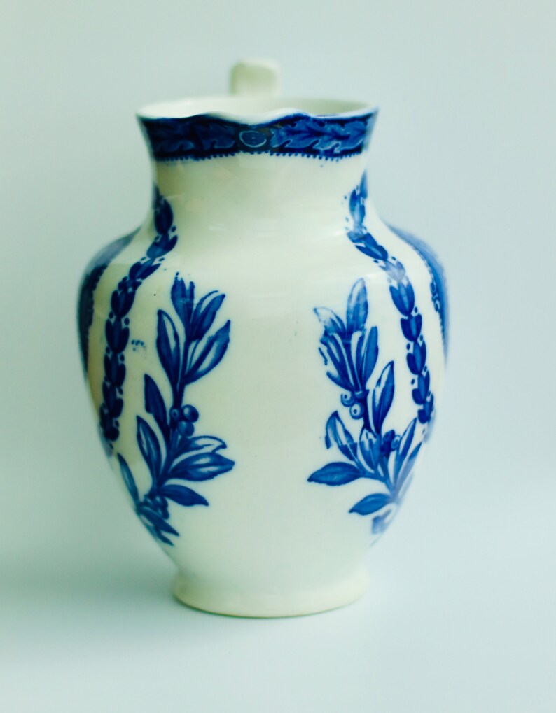 Whieldon Ware F. Winkle & Co “olga” Blue and White Pitcher Circa 1911 ...