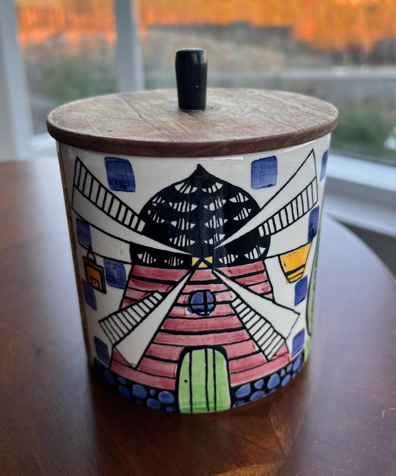 1950s “var Lila Stand” (our Small Town) Coffee Canister by Anita Nylund ...