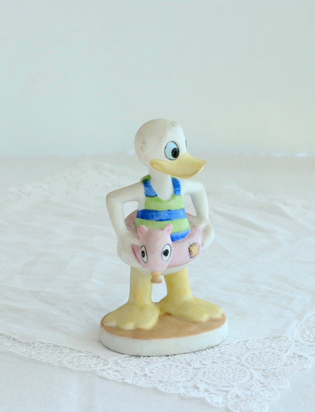 Vintage Donald Duck Walt Disney Productions Swimming Figurine - Etsy