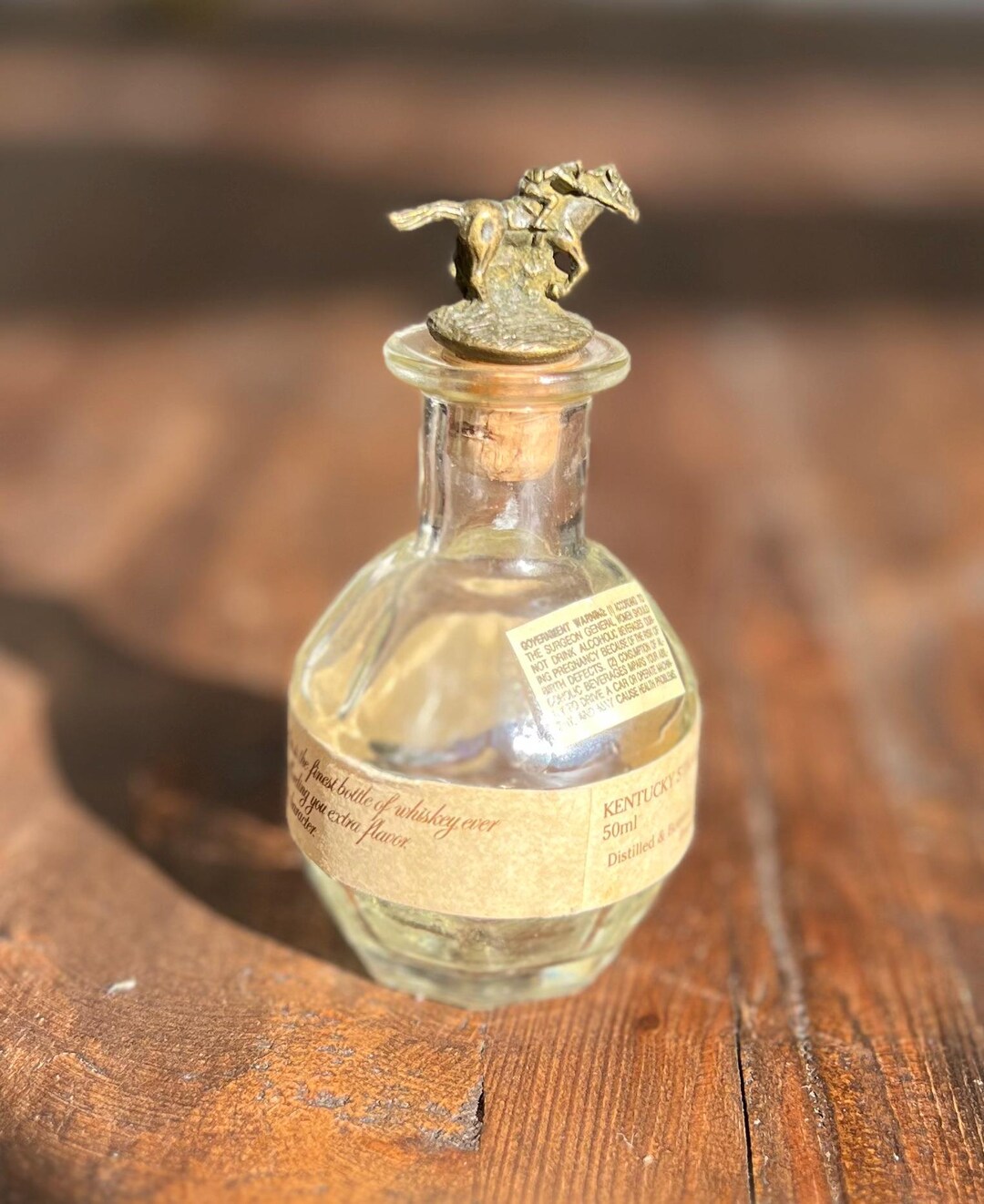 Miniature Blanton’s Single Barrel Bourbon Whiskey Bottle 50ml Mini ...