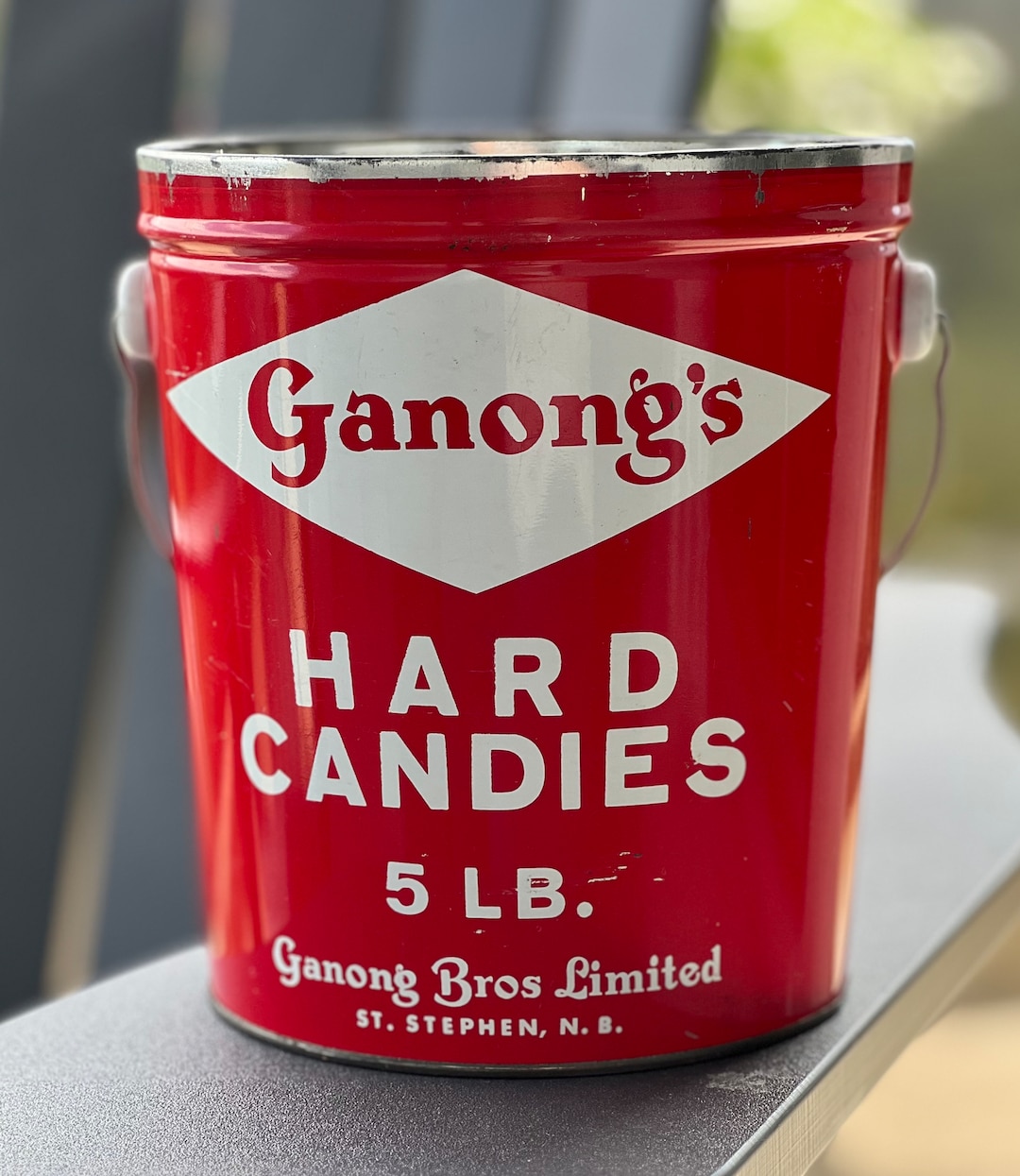 Ganong’s Hard Candies 5 LB. Bucket Tin-ganong Bros Limited- St. Stephen ...