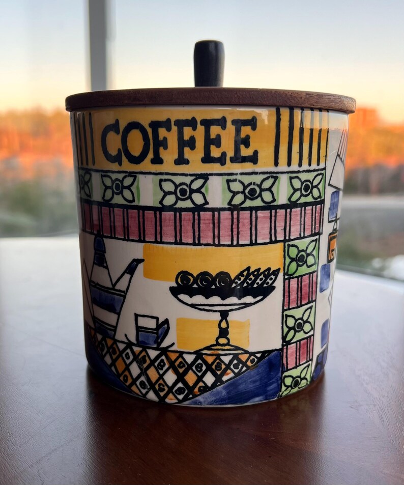 1950s “var Lila Stand” (our Small Town) Coffee Canister by Anita Nylund ...