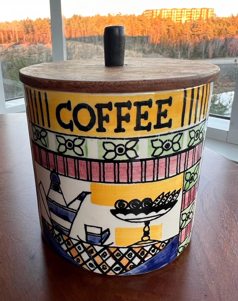 1950s “var Lila Stand” (our Small Town) Coffee Canister by Anita Nylund ...