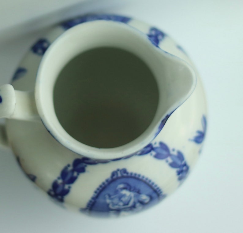 Whieldon Ware F. Winkle & Co “olga” Blue and White Pitcher Circa 1911 ...