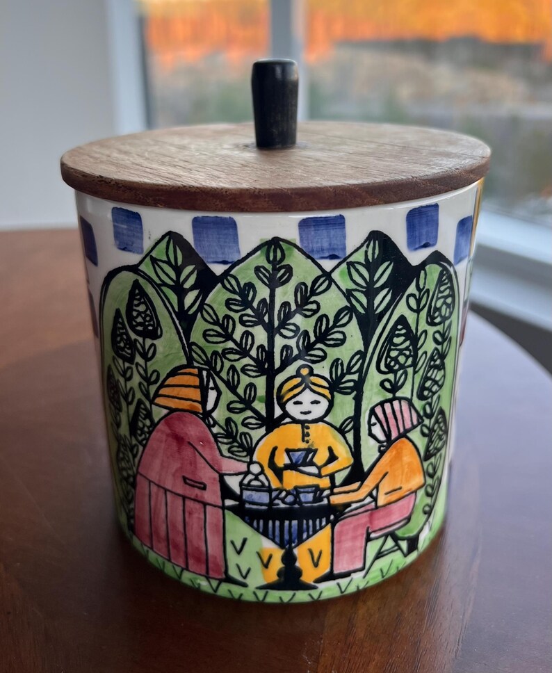 1950s “var Lila Stand” (our Small Town) Coffee Canister by Anita Nylund ...
