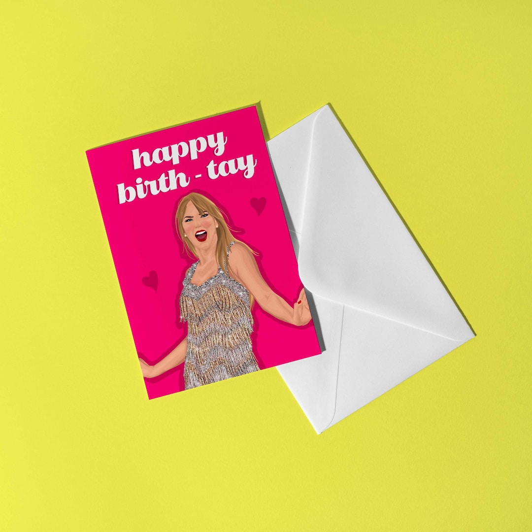 Taylor Swift Birthday Card for Her Era Tour Greeting Card for Friend ...