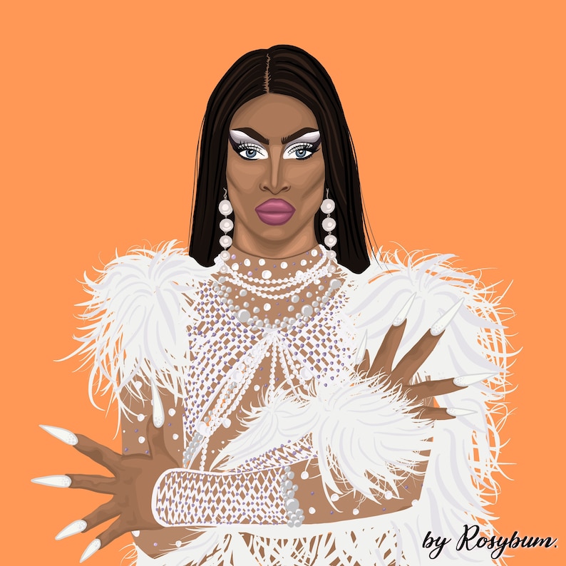 Custom Detailed Drag Queen Portrait Custom Illustration - Etsy