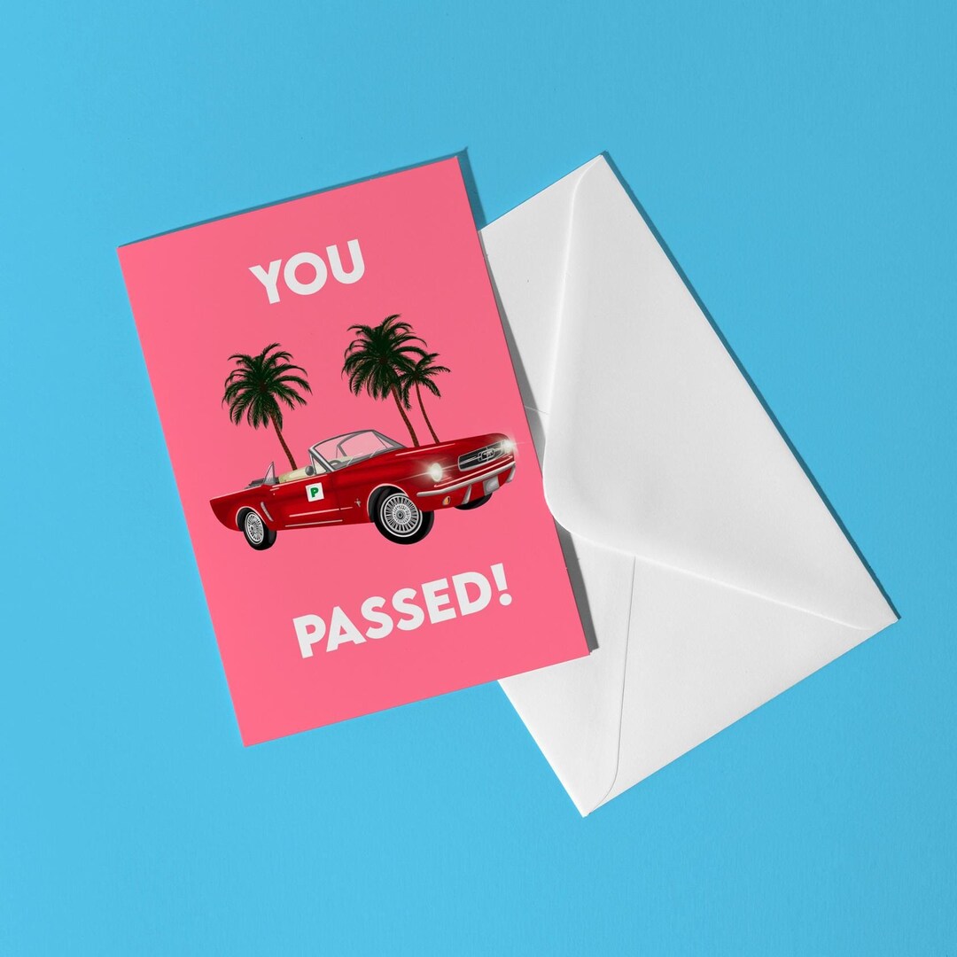 You Passed Driving Lesson Congratulations Card - Congratulations Well ...