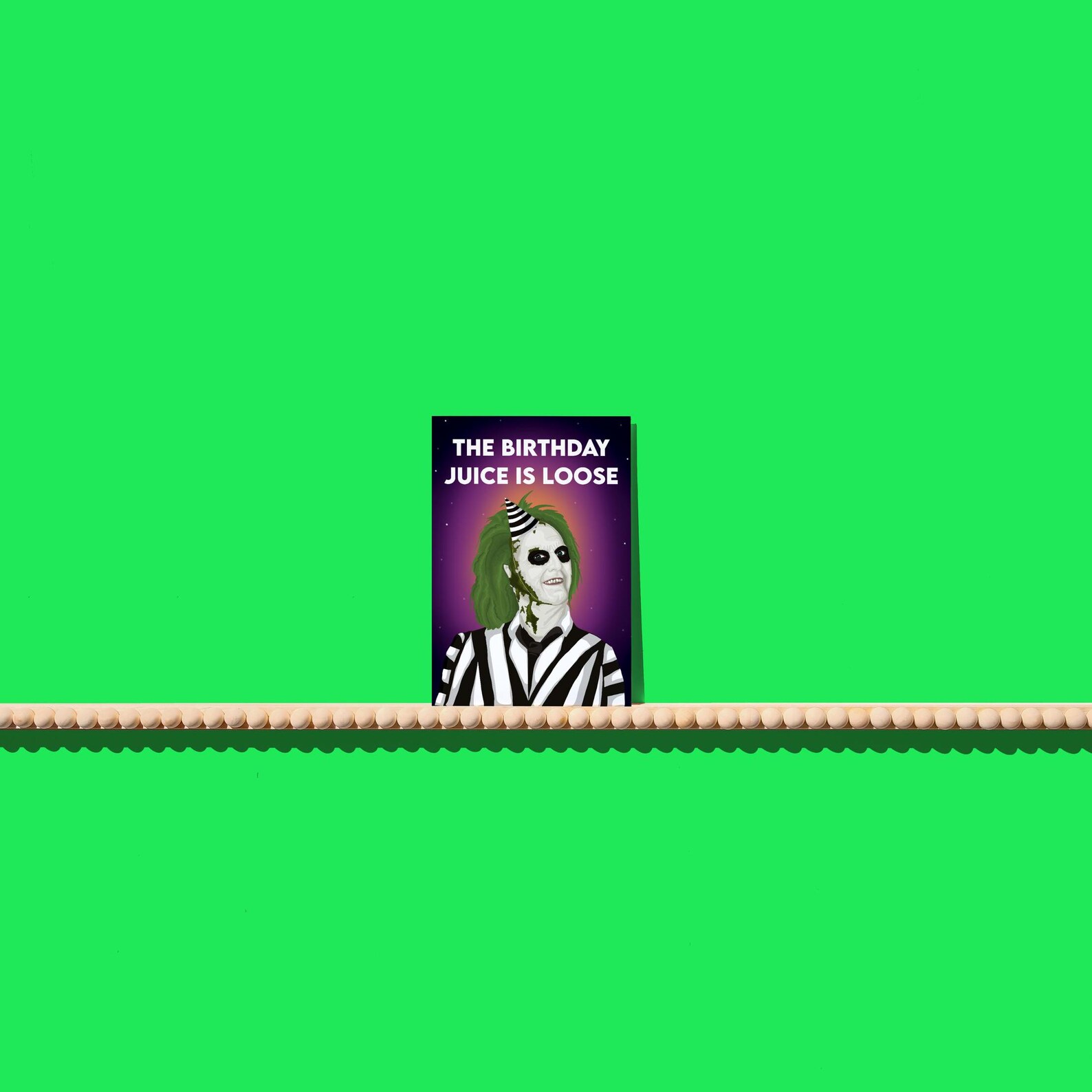 Beetlejuice Birthday Card - Tim Burton Film Birthday Card Beetlejuice ...