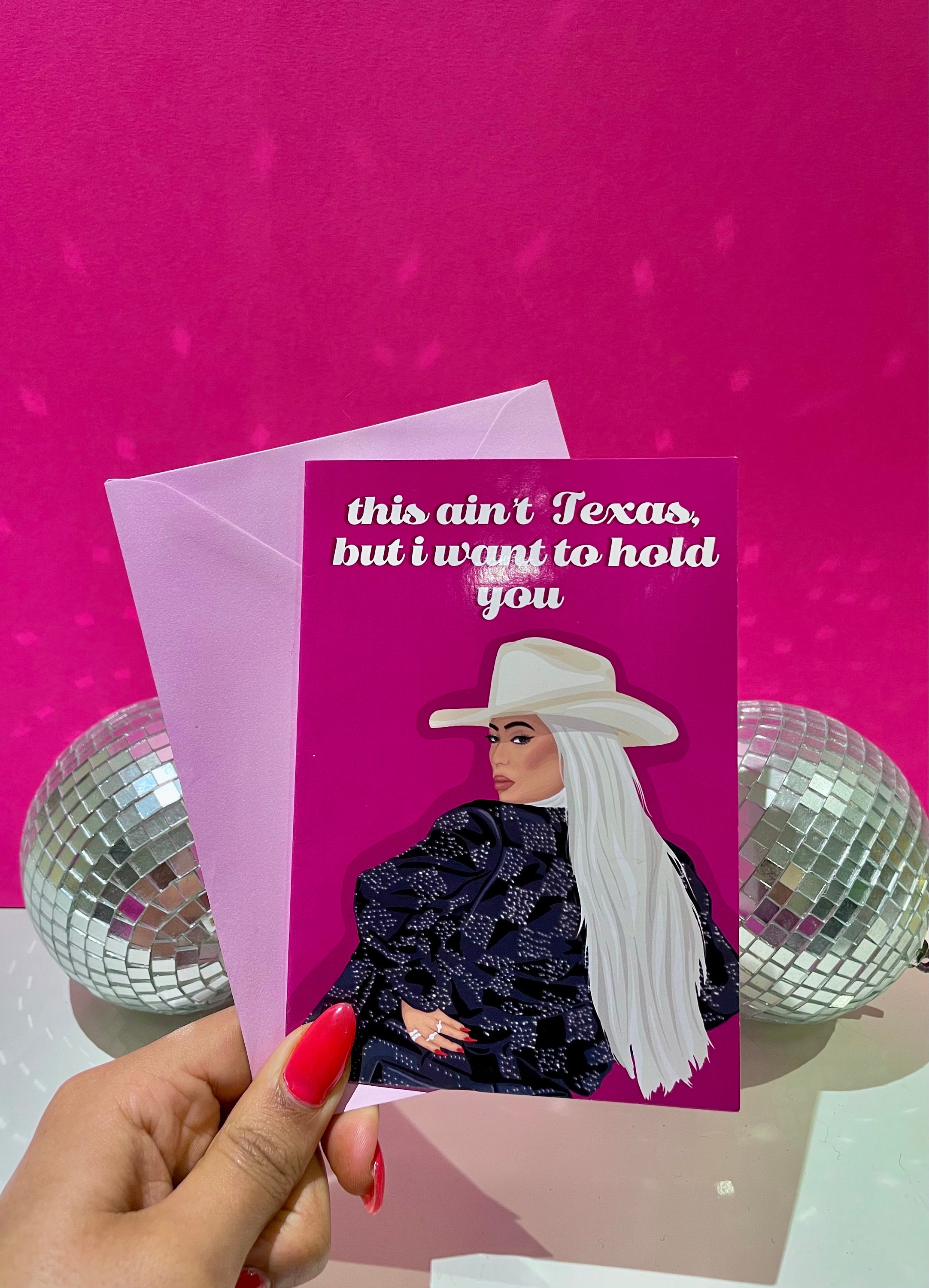 Beyoncé Birthday Card Texas Hold em Greeting Card for Friend Partner ...