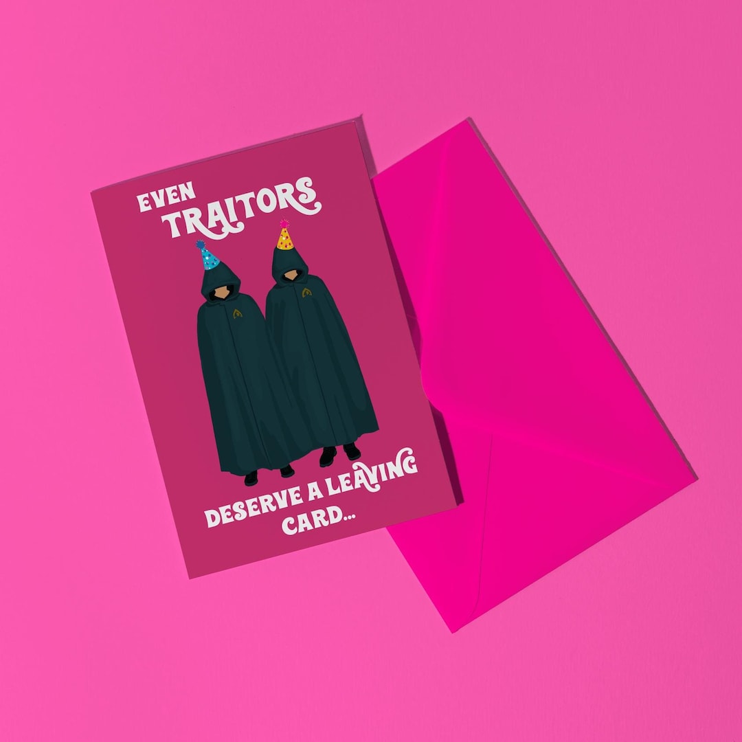The Traitors Leaving Card - the Traitors TV Show Leaving Card Friend ...